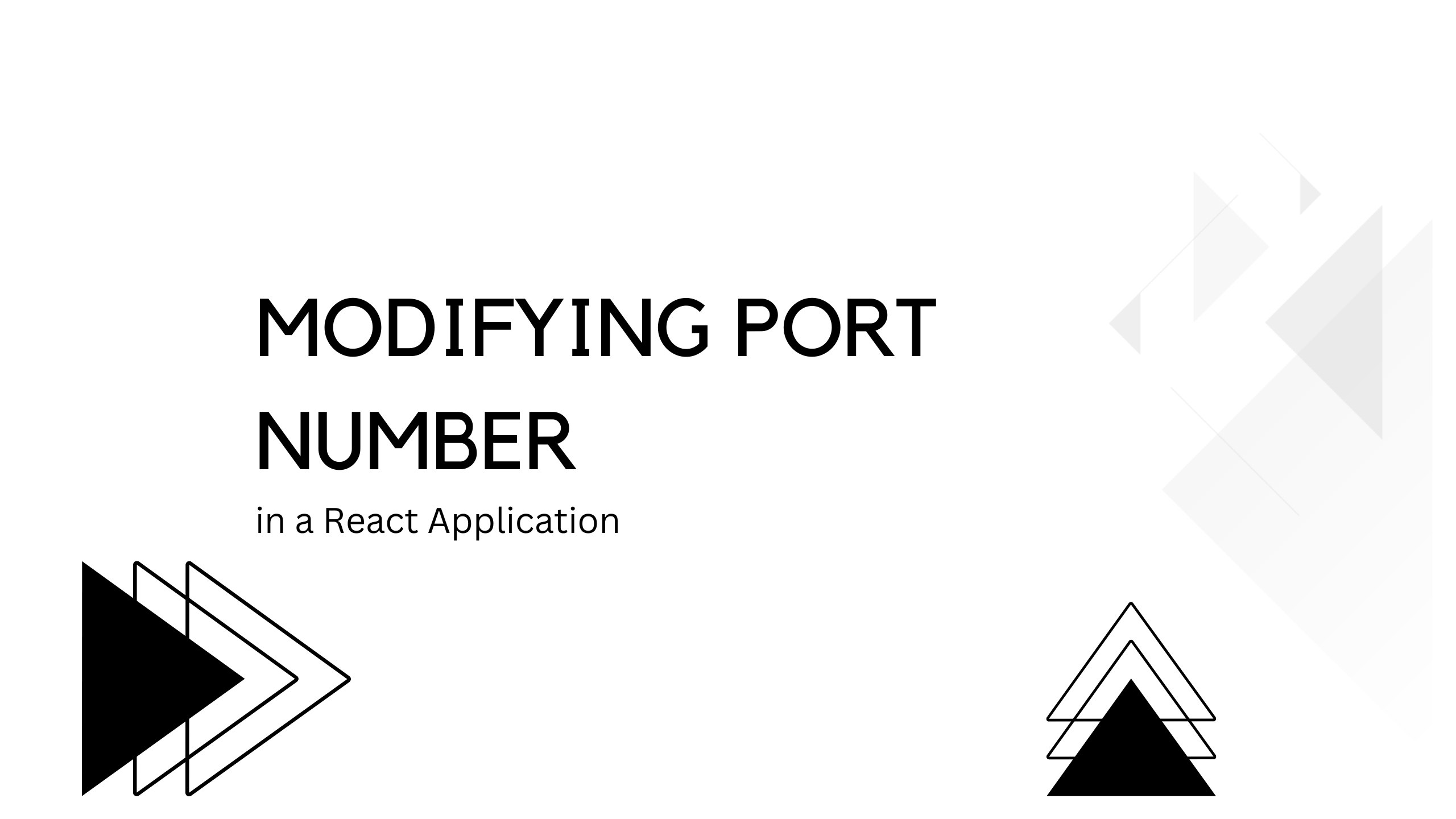 Modifying Port Number in a React Application - e2eHiring